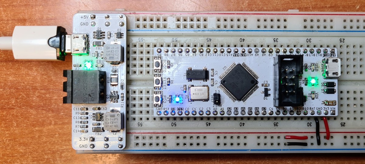 DIY: Switched breadboard PSU, 6-20V input, 3.3V and 5V outputs, 2 Ampere – Retronics