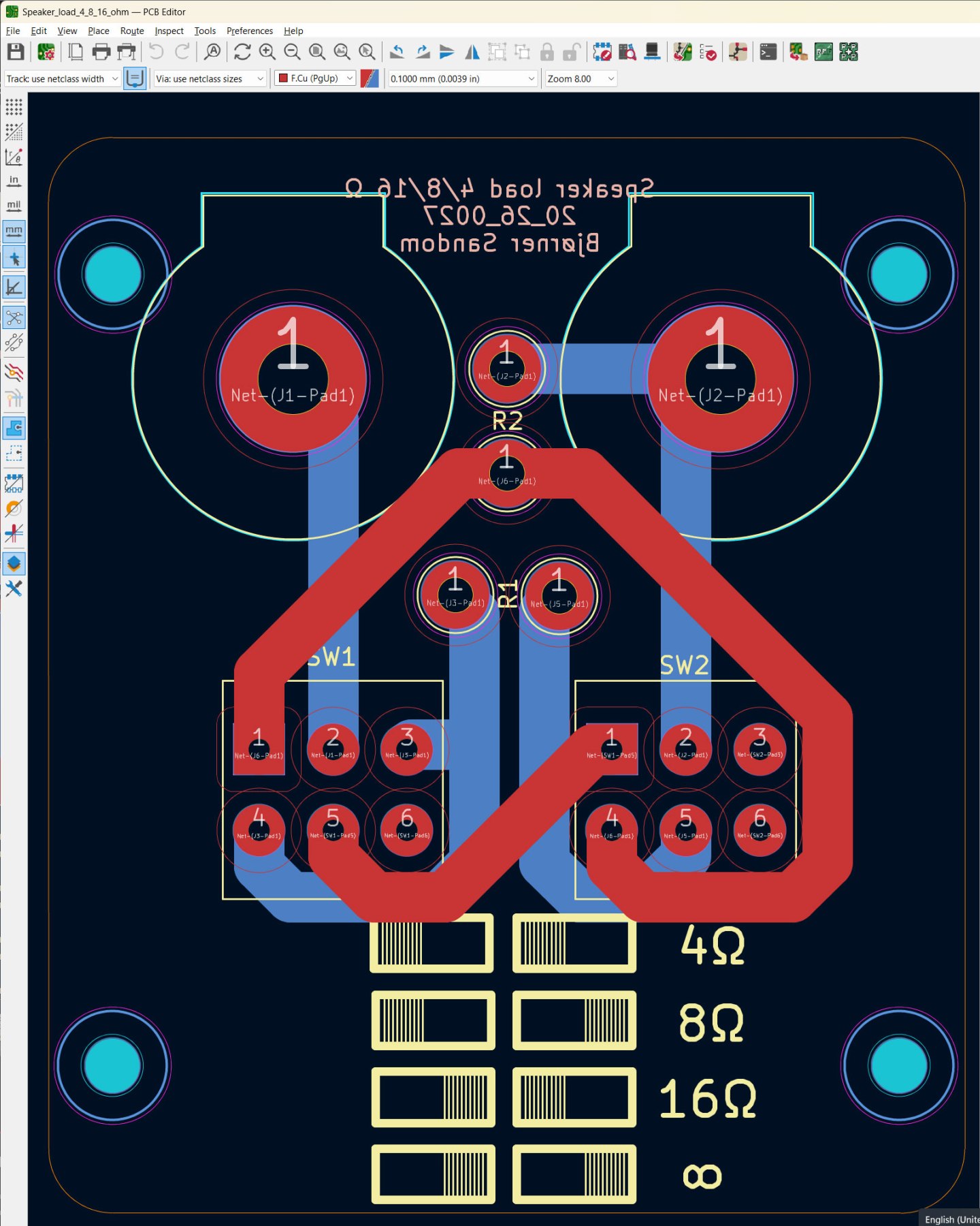 DIY: Dummy load 2 x 100W with selectable 4, 8 or 16 Ω resistance ...